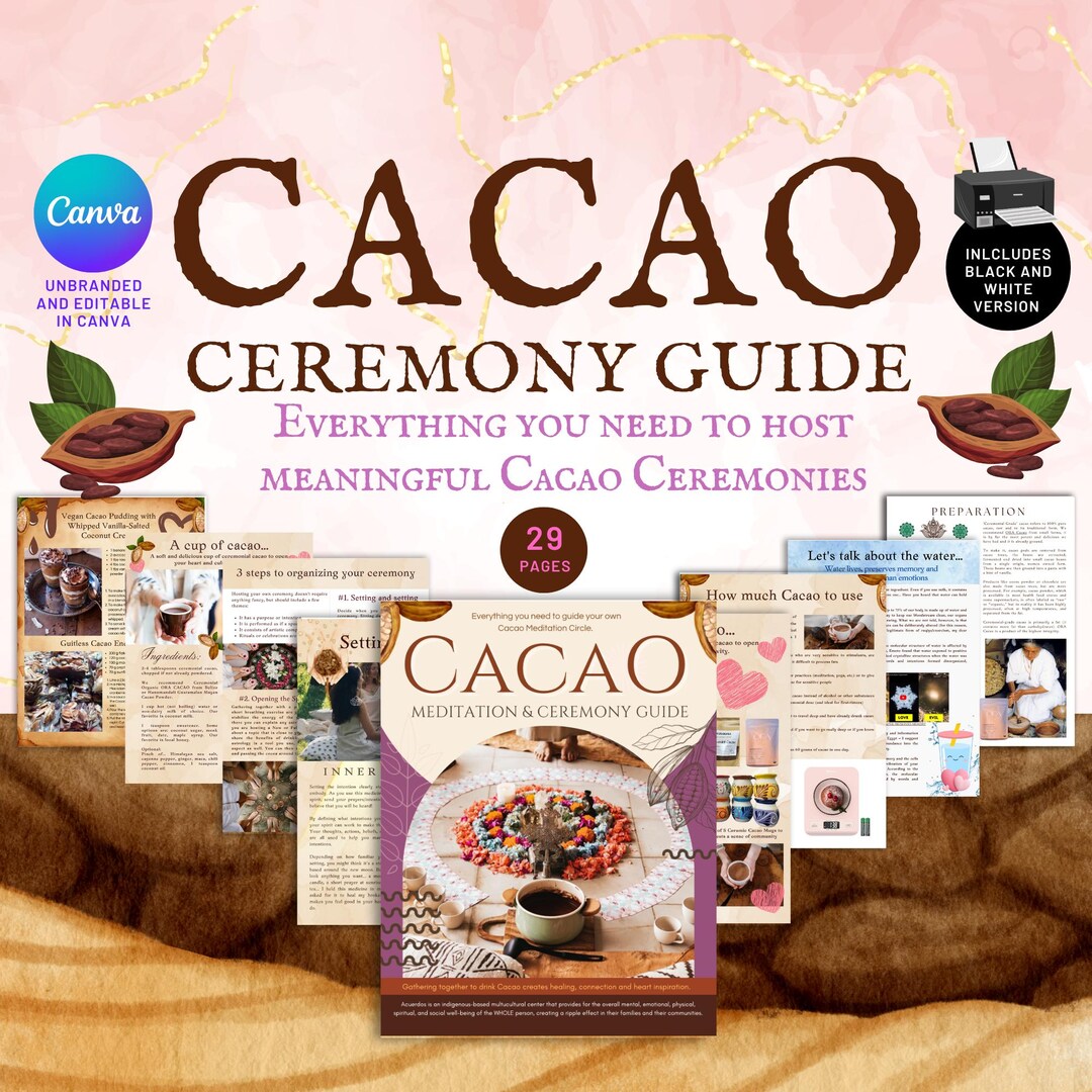 Cacao Ceremony Guide Host Cacao Ceremony Cacao Womens Retreat Guided ...