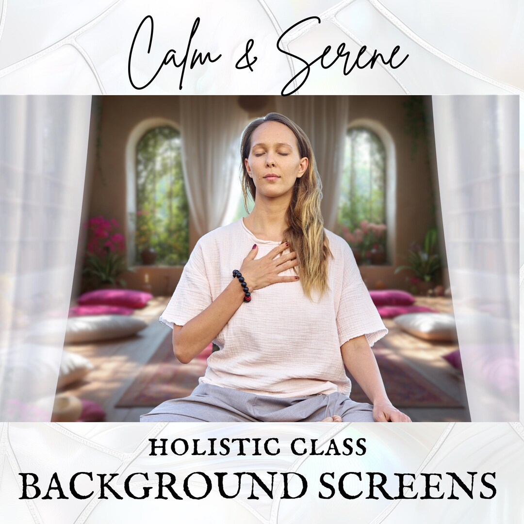 Zen Zoom Backgrounds, Virtual Yoga Class Backdrops, Meditation ...