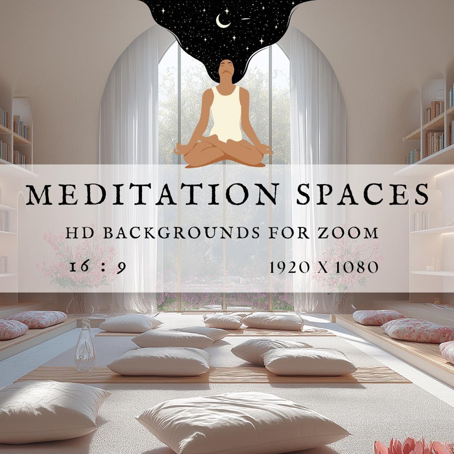 Meditation ZOOM Background - Calm, Mindful Virtual Screen for Peaceful ...