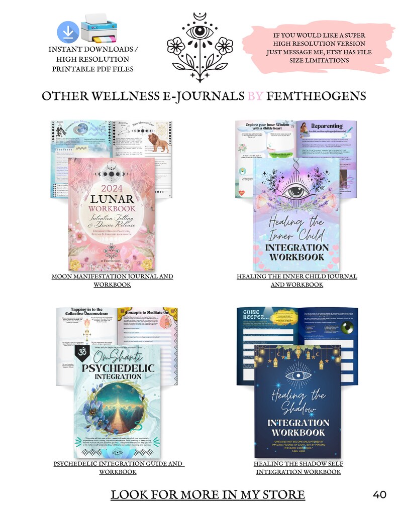 Shadow Work Integration Workbook and Journal With Coloring Pages - Etsy