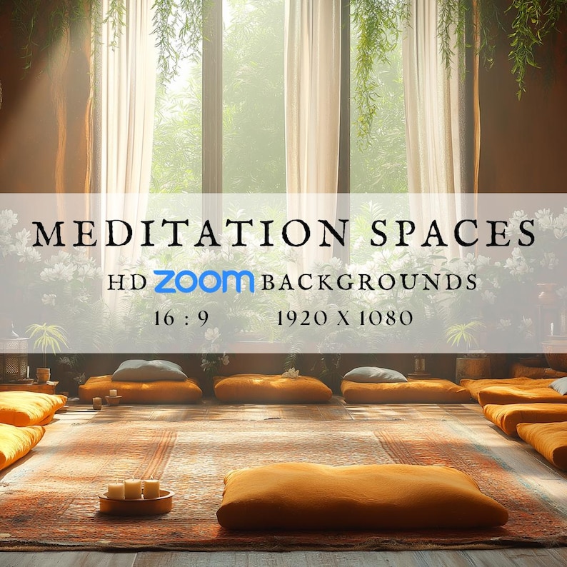 Meditation ZOOM Background - Calm, Mindful Virtual Screen for Peaceful ...