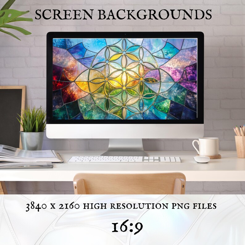 Flower of Life Zoom Backgrounds, Virtual Meeting Sacred Geometry ...