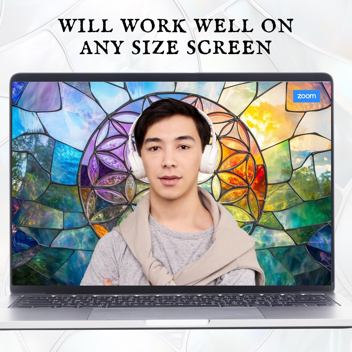 Flower of Life Zoom Backgrounds, Virtual Meeting Sacred Geometry ...