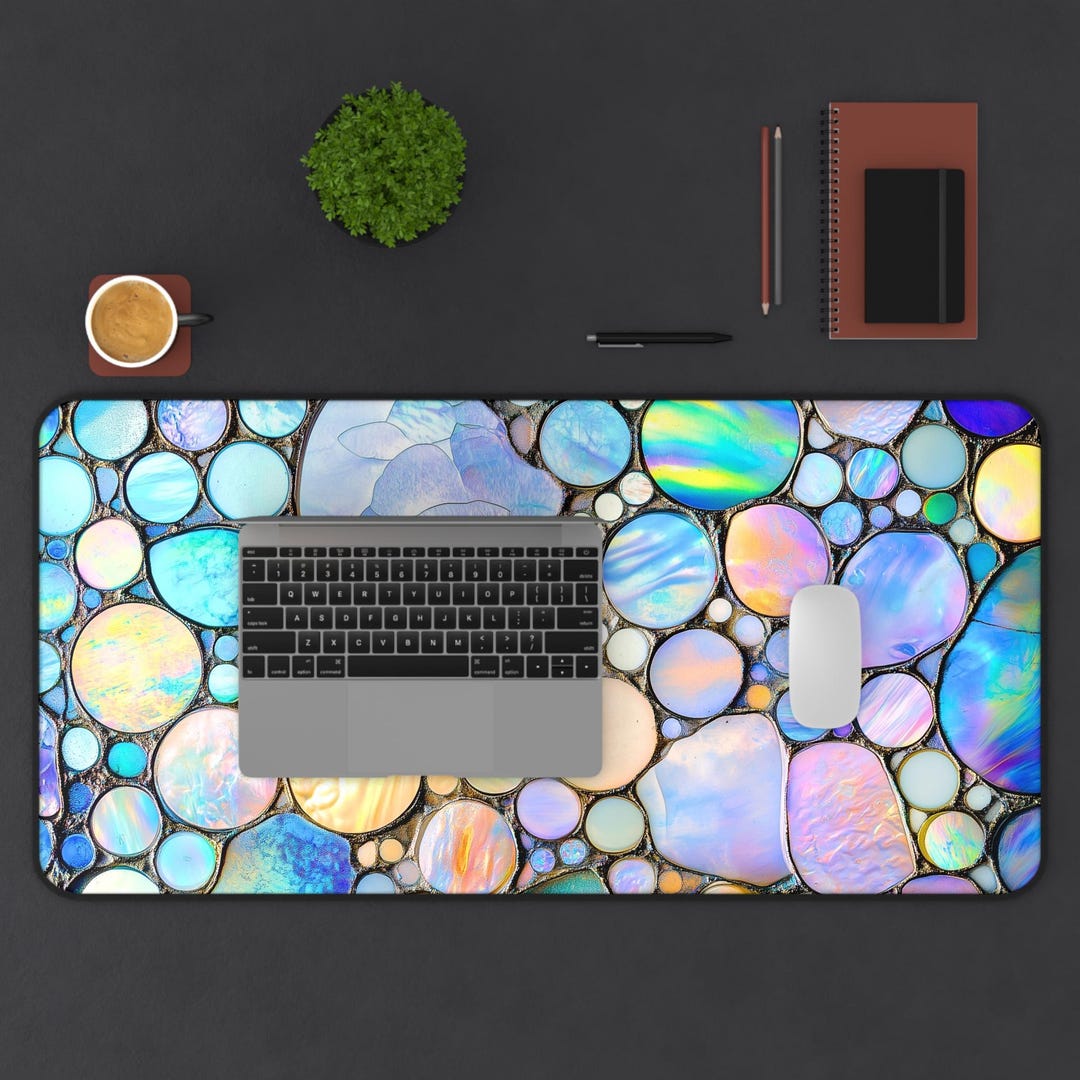 Mosaic Blue Mousepad Fairycore Decorating Witchy Crystal Desk Office ...