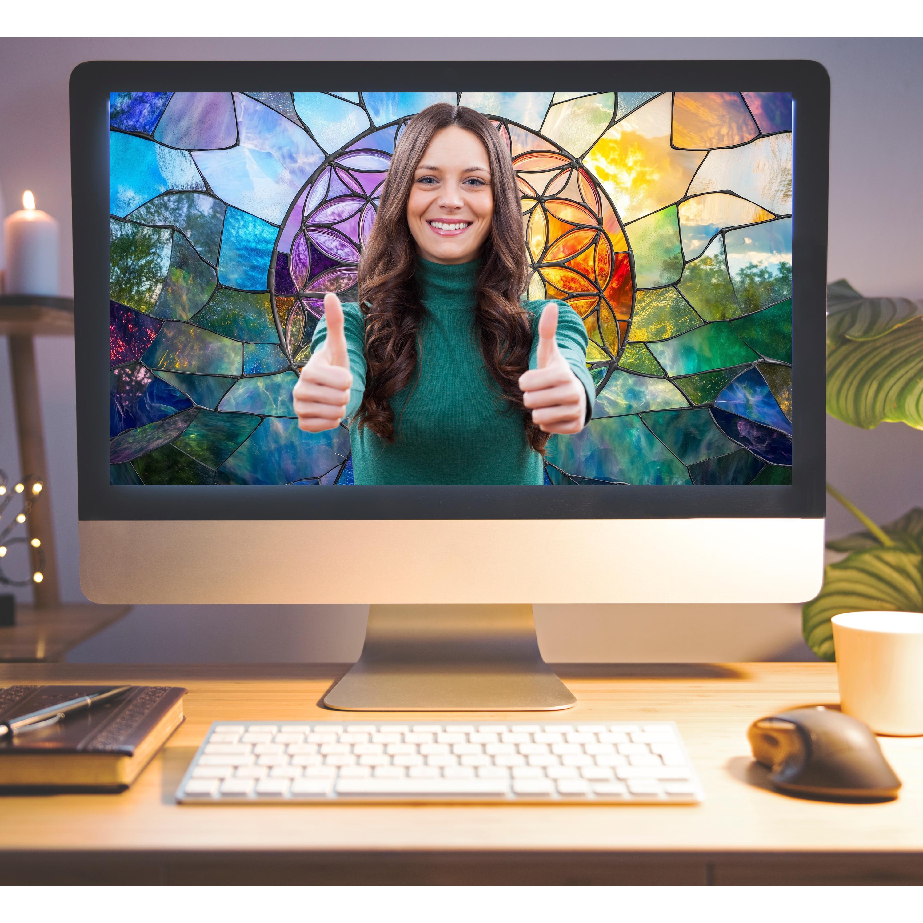 Flower of Life Zoom Backgrounds, Virtual Meeting Sacred Geometry ...