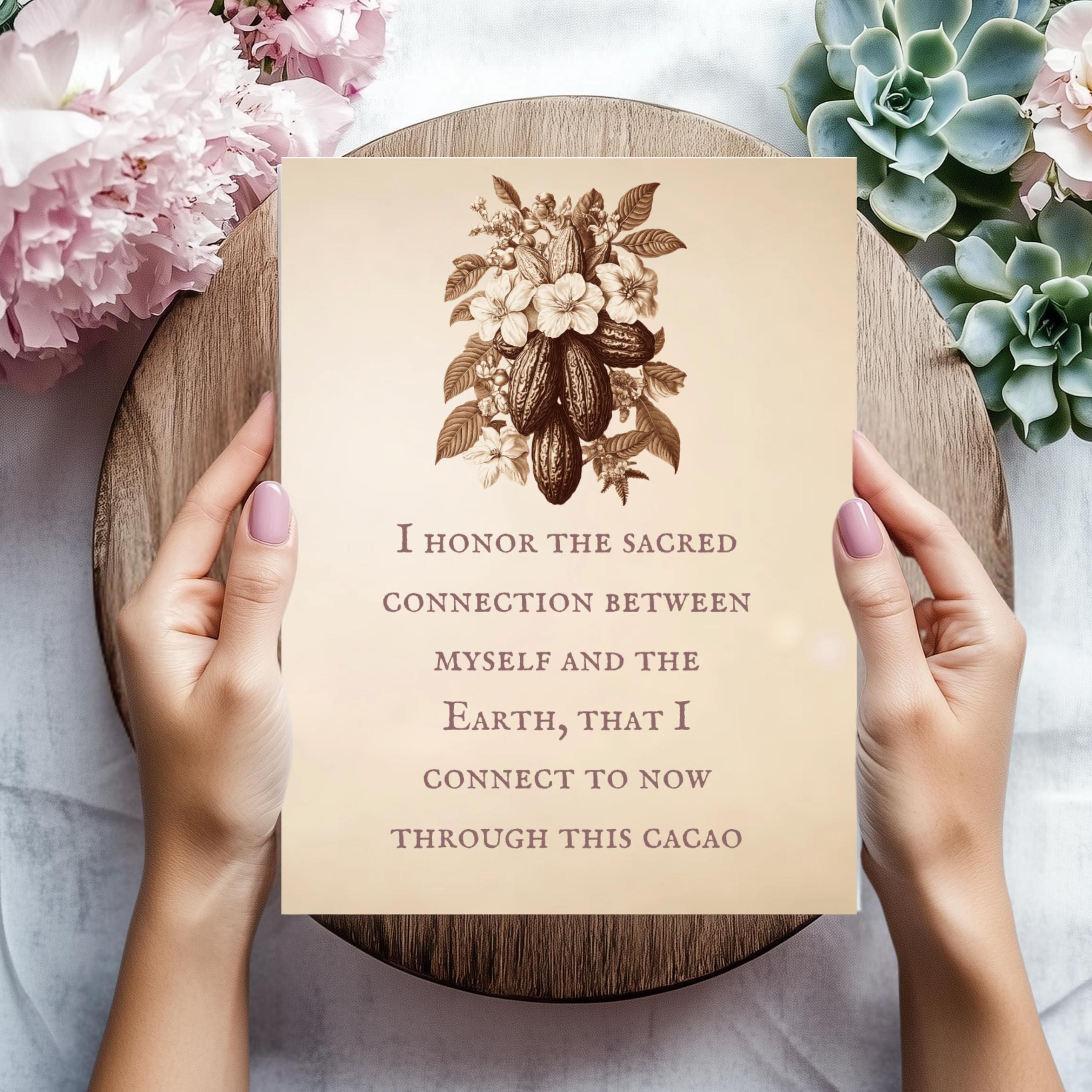 Cacao Intention Setting Cards: Plant Medicine Tool (PDF Download) - Etsy