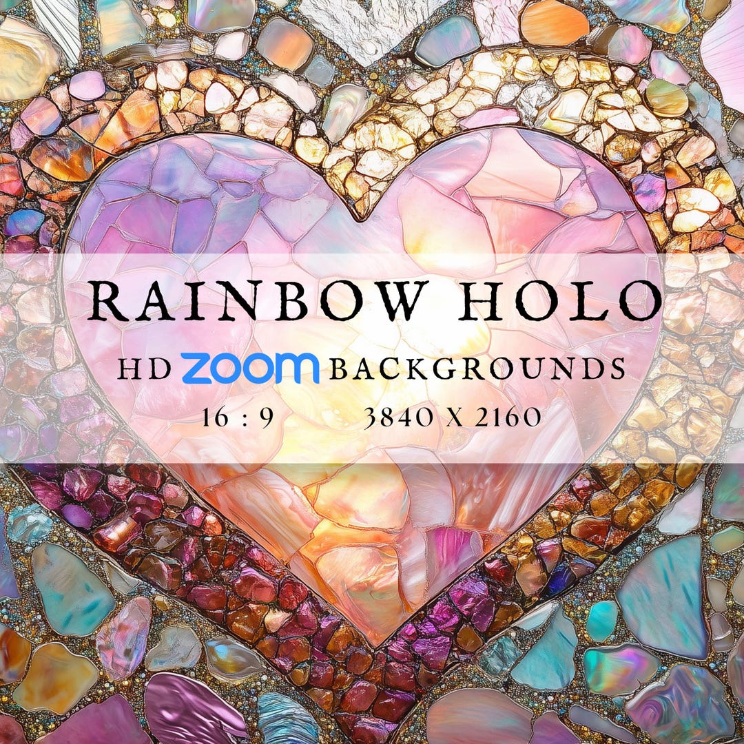 Rainbow Holo Background Screens Pearlescent Zoom Background Rainbow TV ...