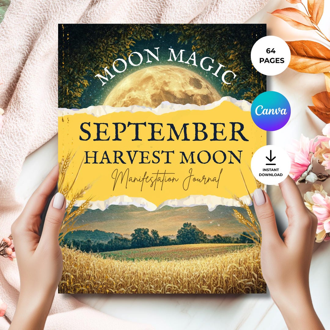 Harvest Moon PDF, September Book of Shadows, Activity Booklet, Witchy ...