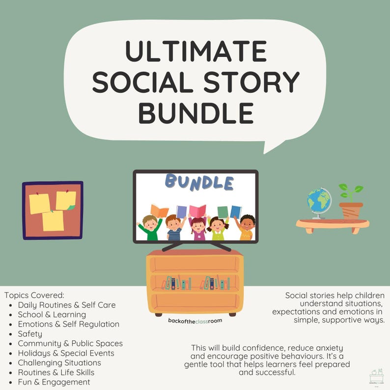 The Ultimate Social Story Bundle 100+ - Etsy