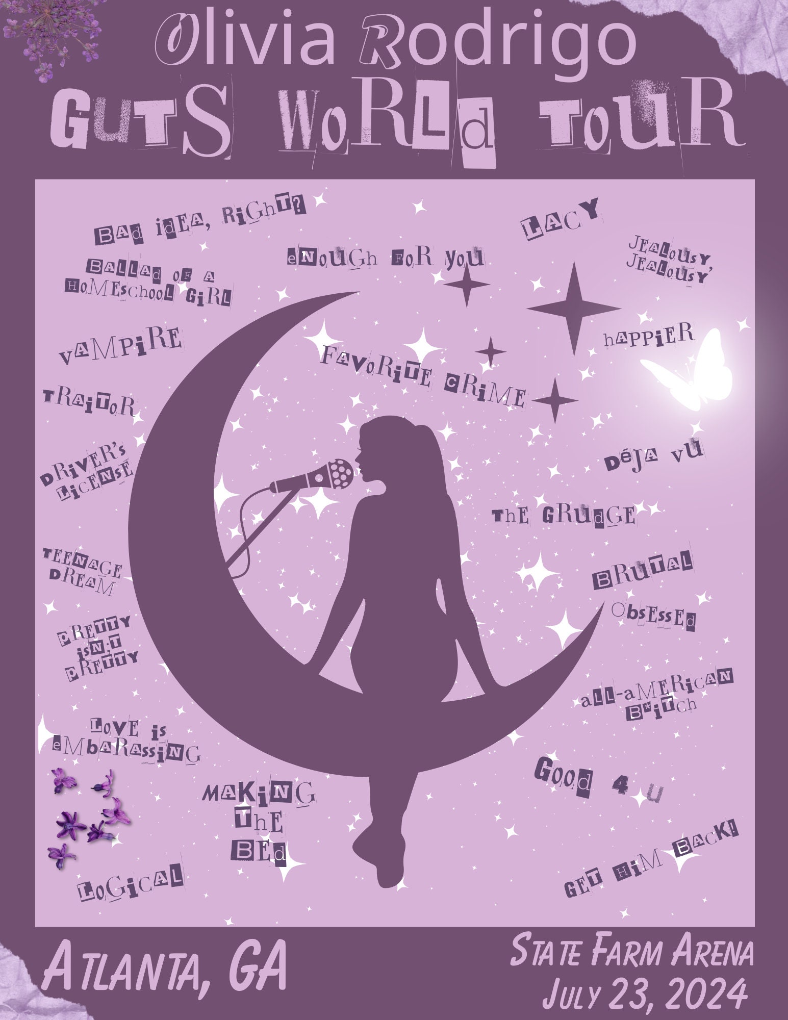 GUTS Inspired Tour Posters custom - Etsy