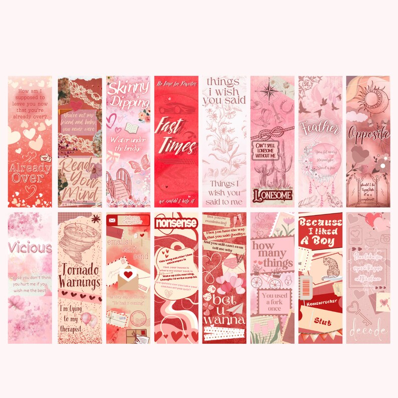 Sabrina Carpenter Emails I Can't Send Bookmarks - Etsy