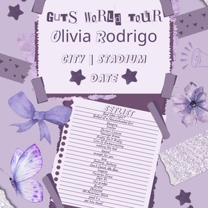 GUTS Inspired Tour Posters custom - Etsy