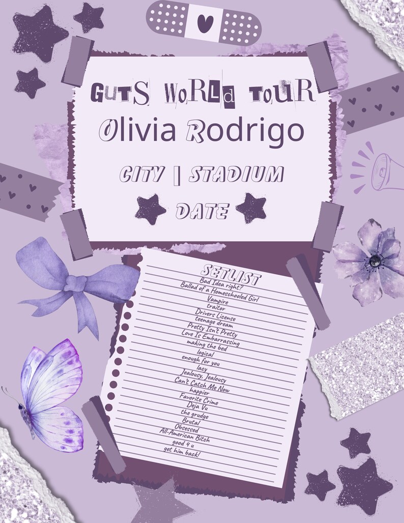 GUTS Inspired Tour Posters custom - Etsy