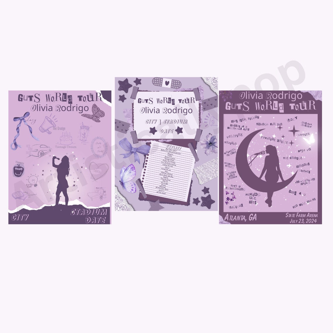 GUTS Inspired Tour Posters custom - Etsy