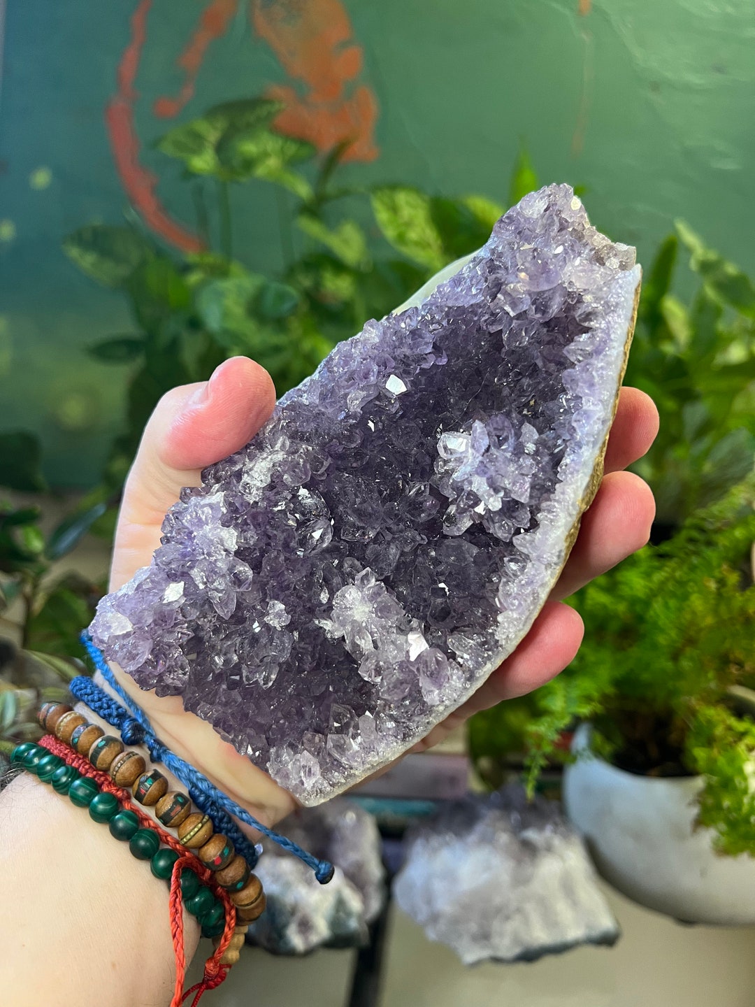 Amethyst Geode Dream Crystal Crown Chakra Crystal - Etsy