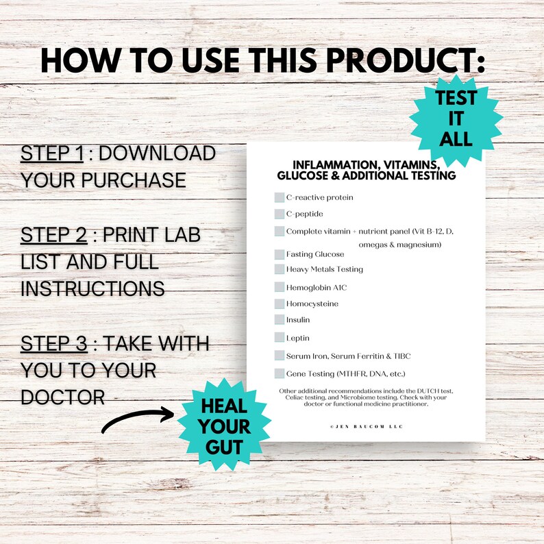 Inflammation Vitamin Testing Lab List Chronic Inflammation Thyroid Lab ...