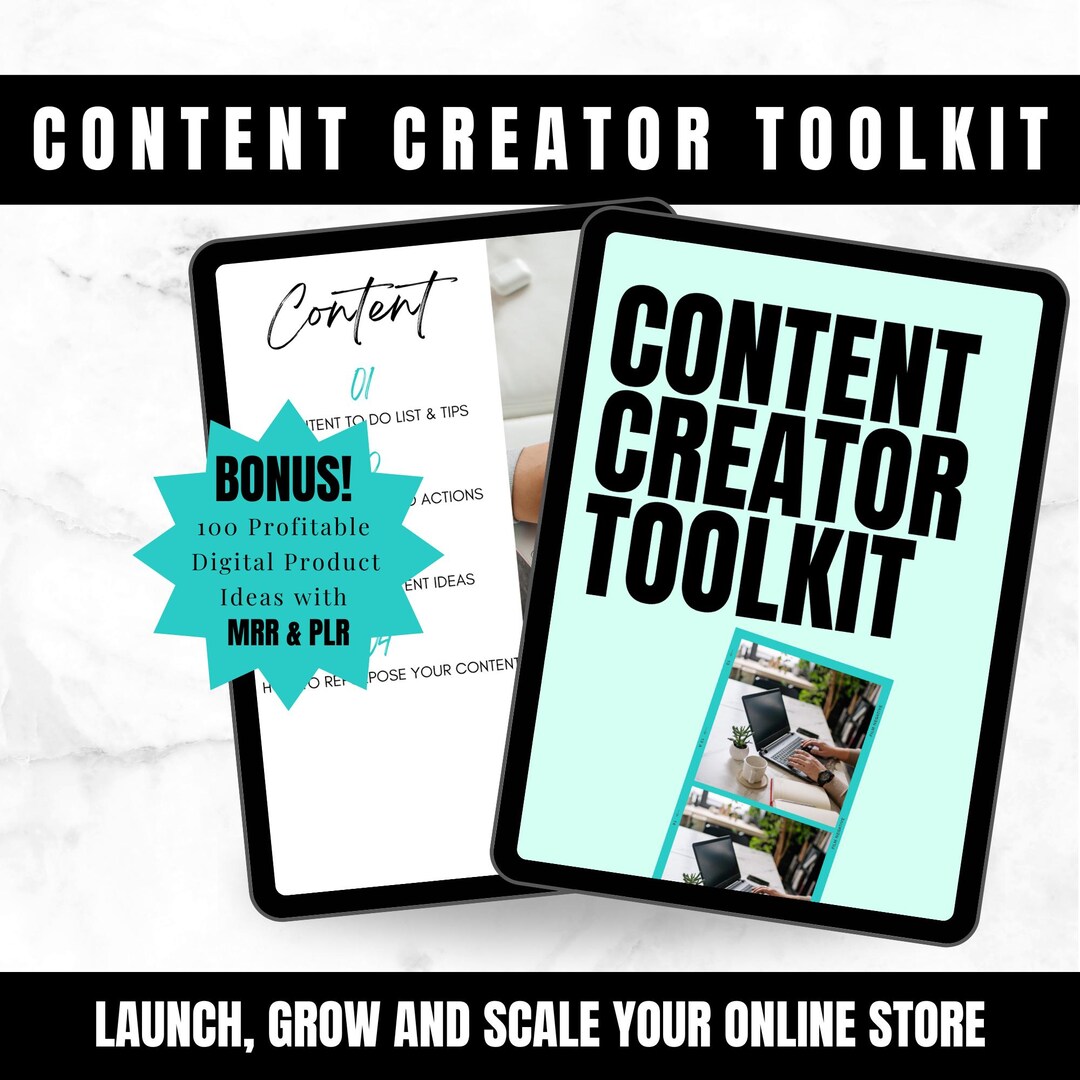 Content Creator Social Media Content Vault Kit With Private Label ...