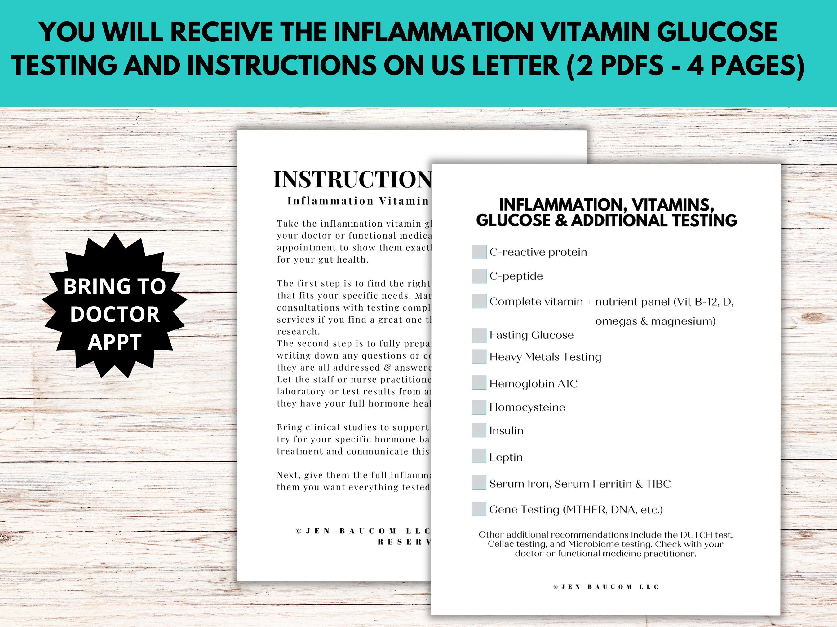 Inflammation Vitamin Testing Lab List Chronic Inflammation Thyroid Lab ...