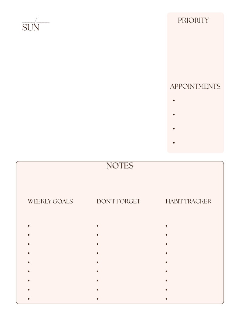 Weekly Wedding Planner Printable - Etsy