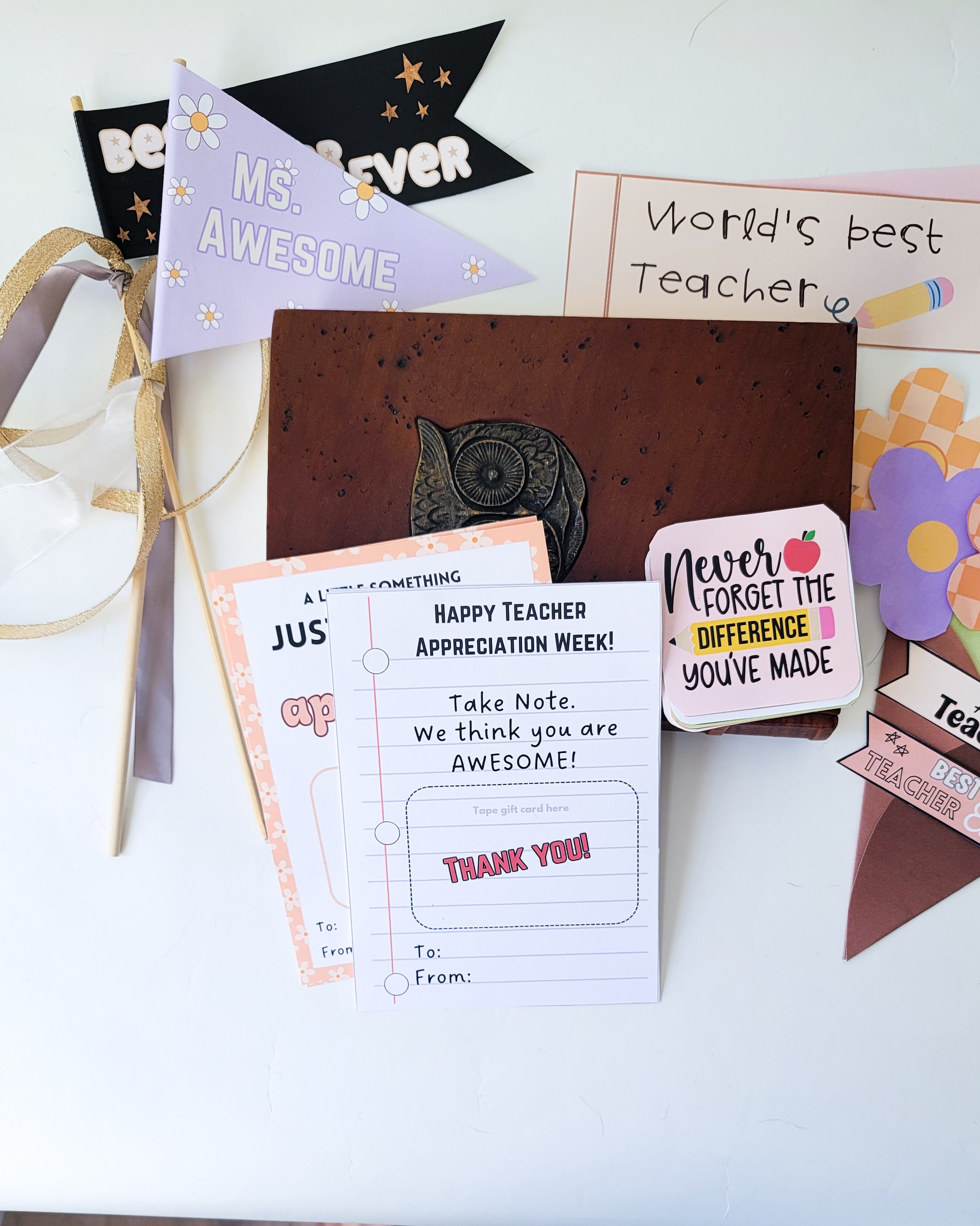 Teacher Appreciation Week Printable Teacher Gift Tag Thank You Teacher ...