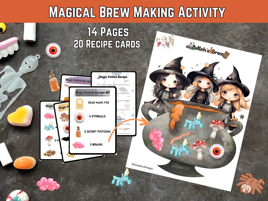 Magic Potion Making Activity for Kids, Homeschool Halloween Activity ...