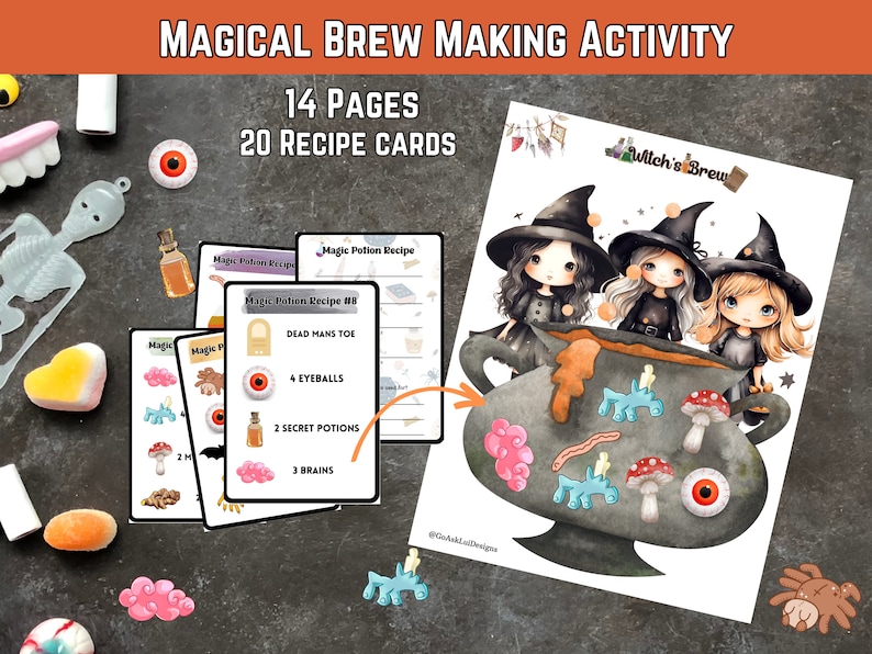 Magic Potion Making Activity for Kids, Homeschool Halloween Activity ...