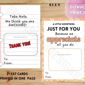 Teacher Appreciation Week Printable Teacher Gift Tag Thank You Teacher ...