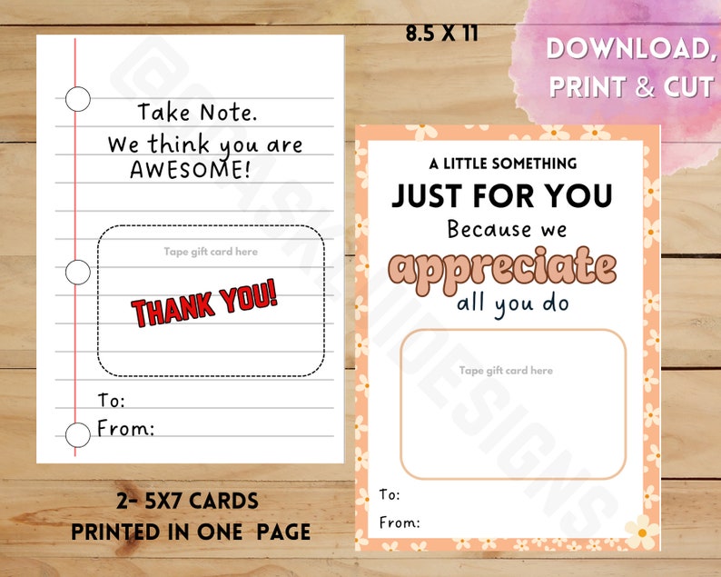 Teacher Appreciation Week Printable Teacher Gift Tag Thank You - Etsy