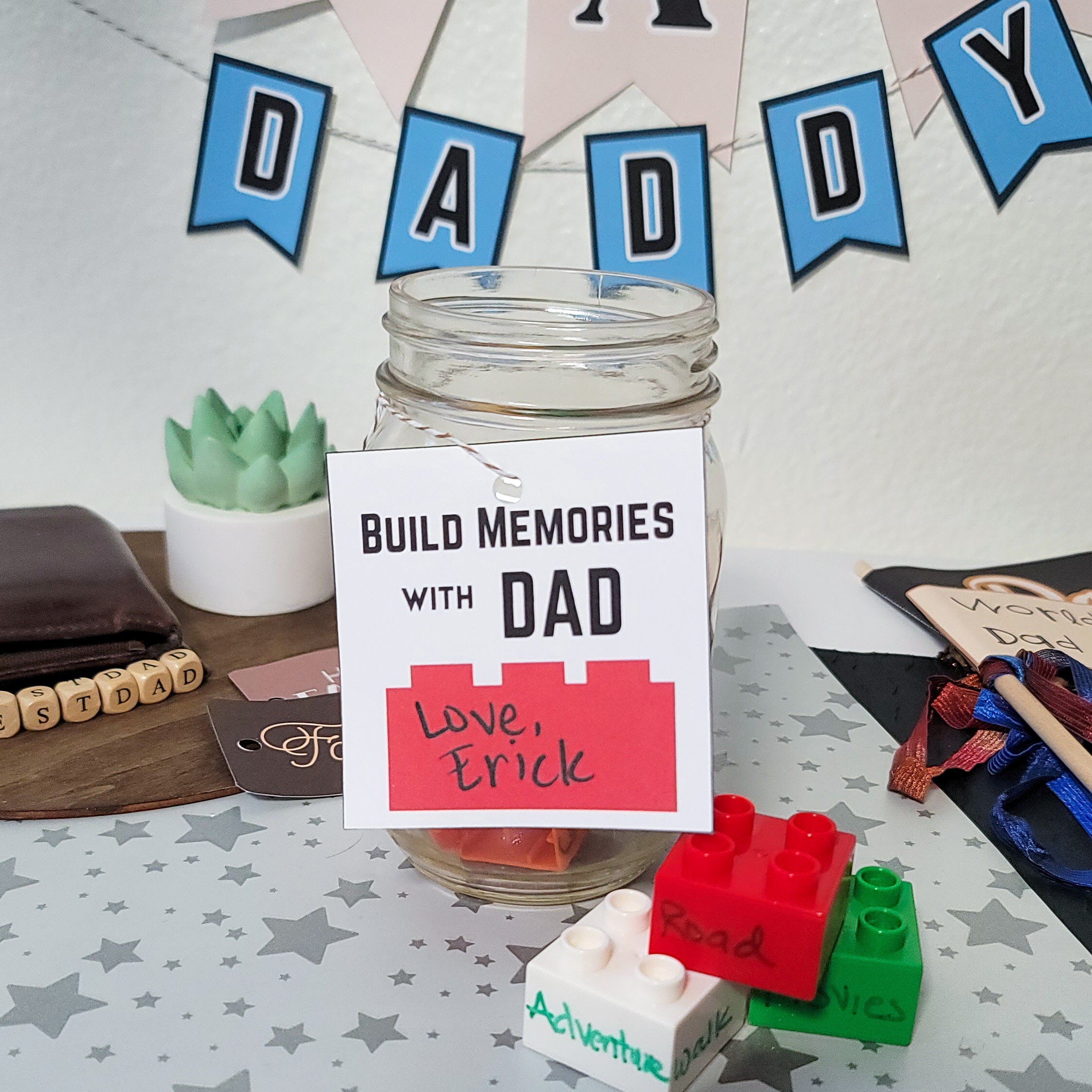 Father's Day Gift Tags for Dad Printable, Happy Fathers Day Tags ...