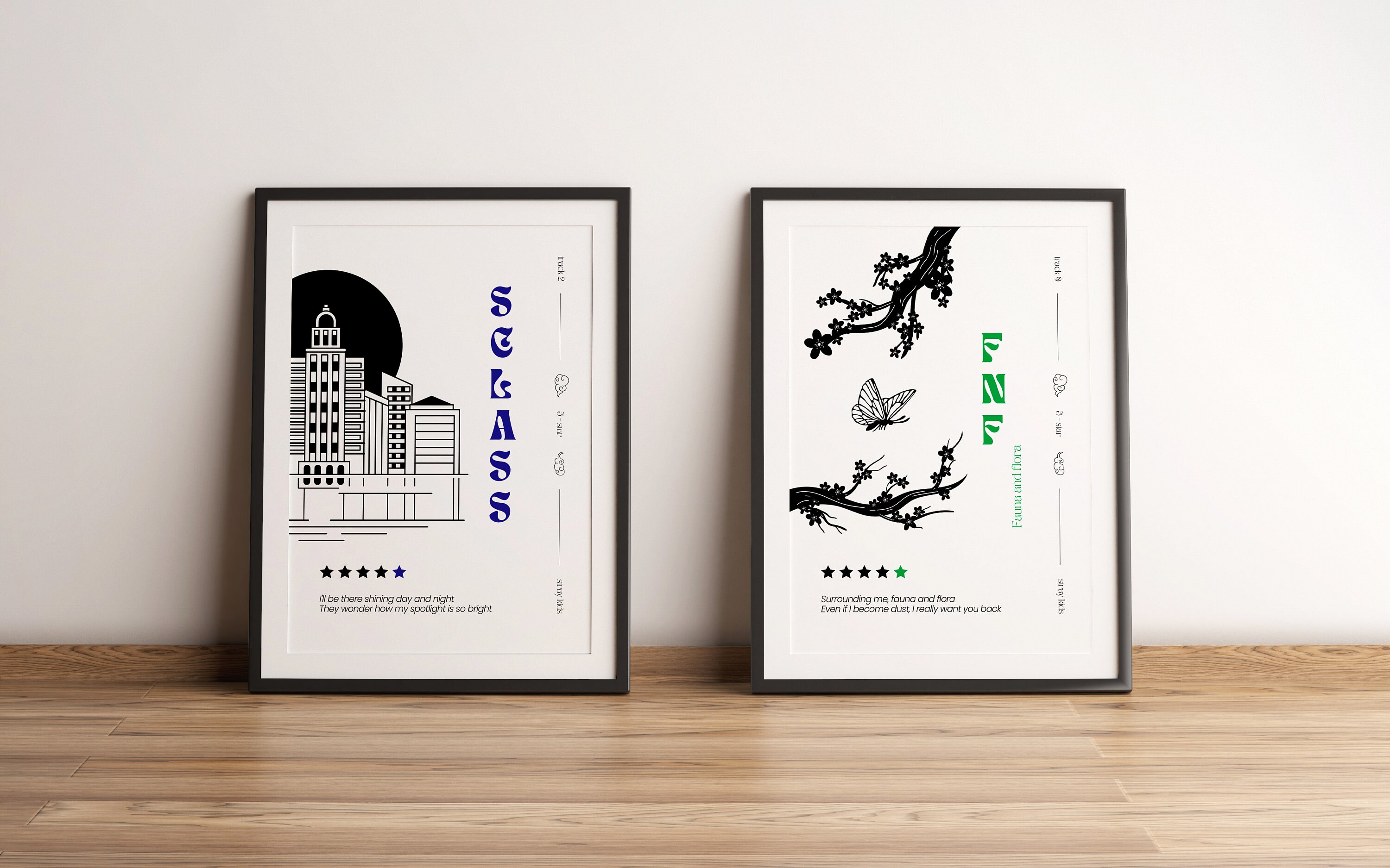 Stray Kids 5-STAR Album | 12 Posters Print Set (ink Version) - Etsy