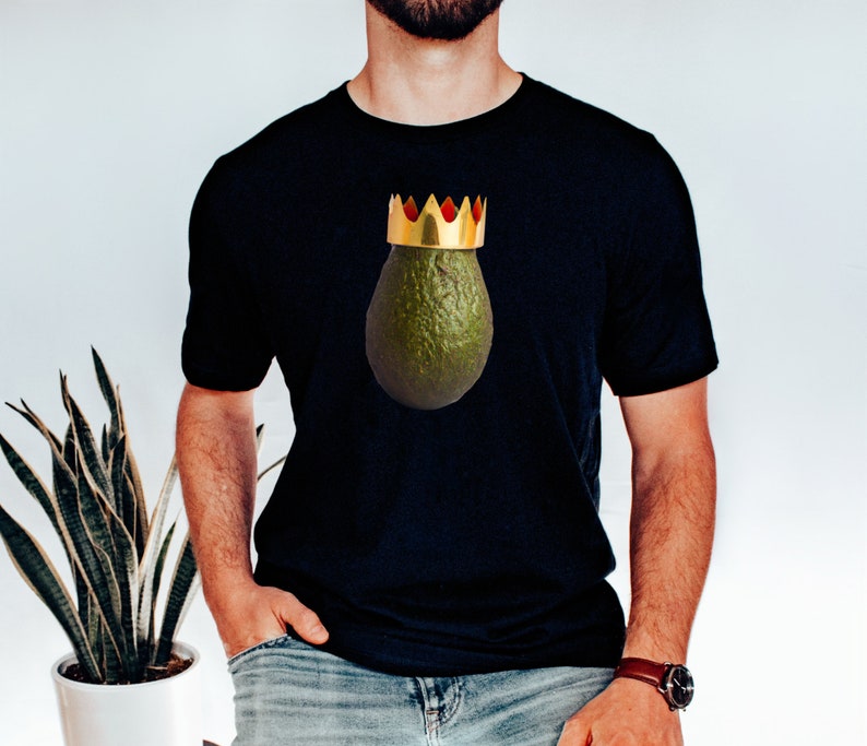 Avocado Crown Shirt, Avocado Shirt, Vegan Shirt, Vegetarian Shirt ...