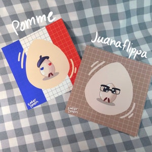 QSMP Eggs Art Print 12 Individual 5 X 5 Wall Print, Handmade, Postcard ...