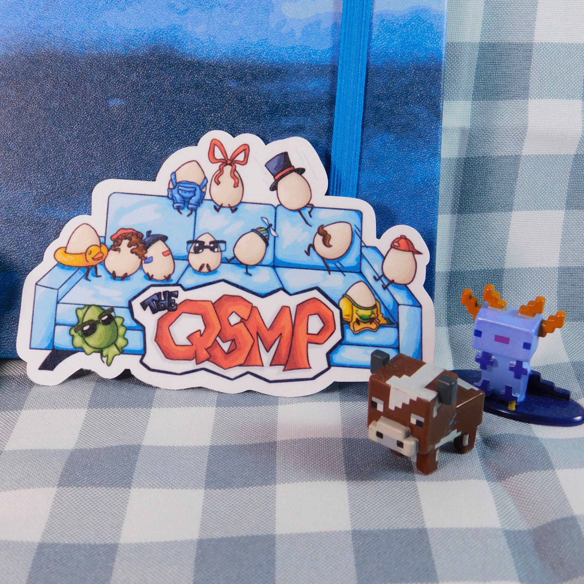 QSMP Eggs Stickers & Print LARGE Glossy Vinyl Sticker, Bullet Journal Sticker, Laptop Stickers ...