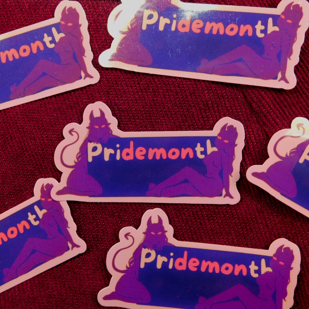 Pride Month (DEMON) Die Cut Stickers, LGBTQIA+, Sticker Decal, Ally ...