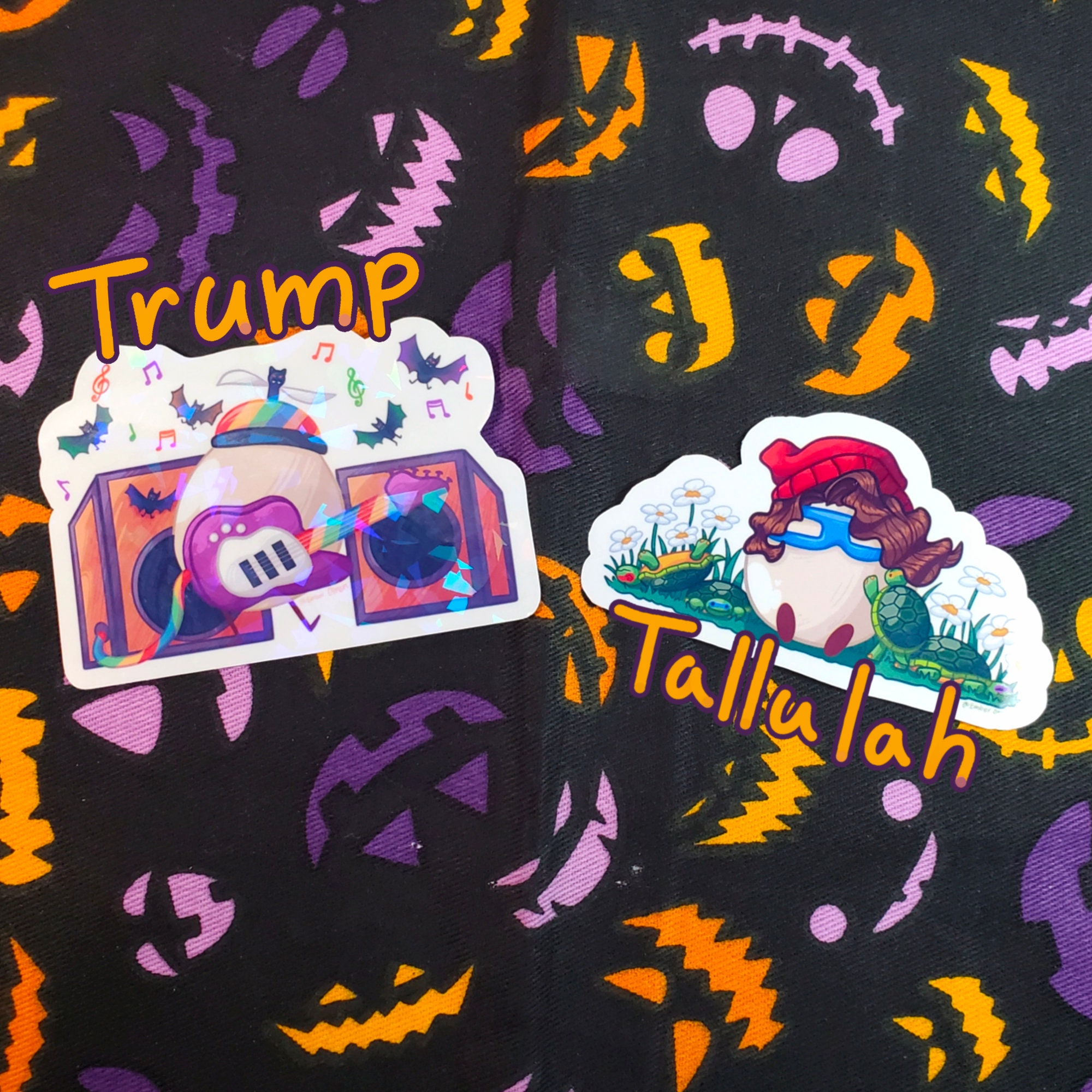 QSMP Eggs Halloween Stickers wave 1 Holographic Sticker, Bullet Journal ...