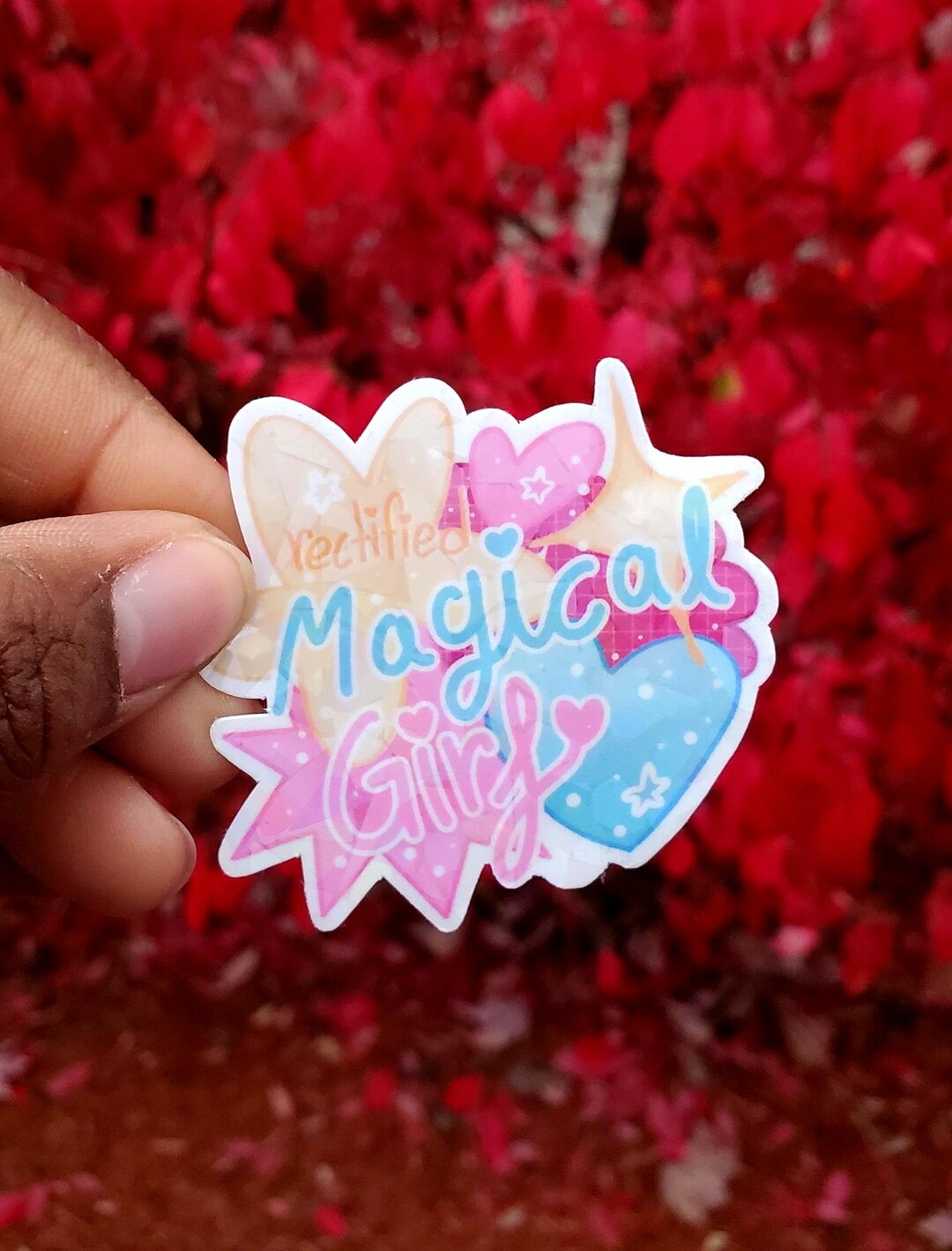 Rectified Magical Girl Die Cut Sticker, Bullet Journal Sticker, Laptop ...