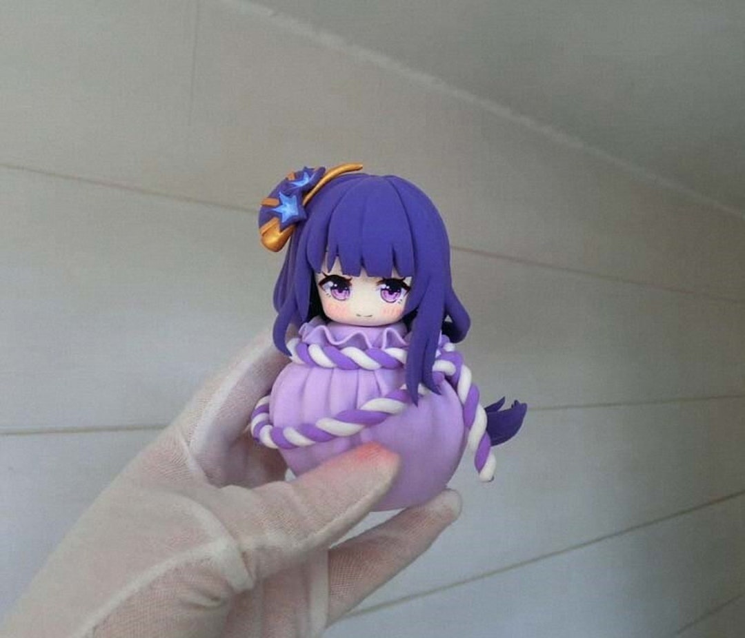 Genshin Impact RAIDEN SHOGUN Figure,cute Handmade Clay Figures,gifts ...