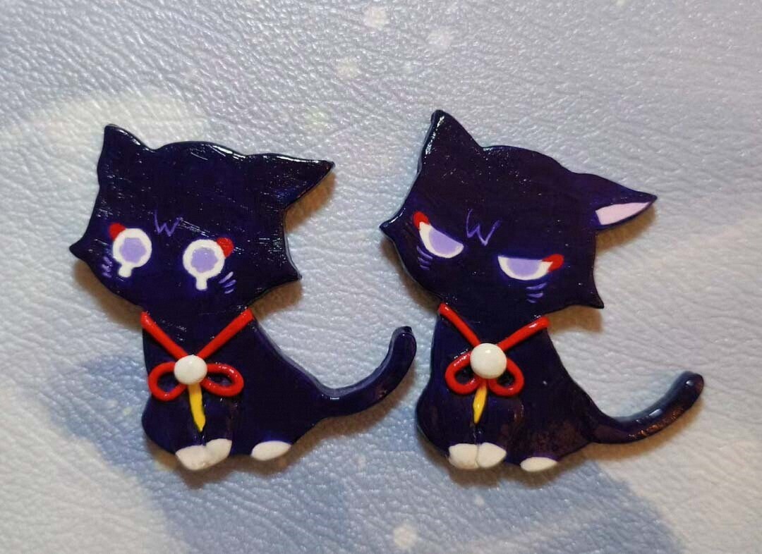 Genshin Impact Scaramouche Cat Magnet, Scarameow Cat Magnet, Wanderer ...