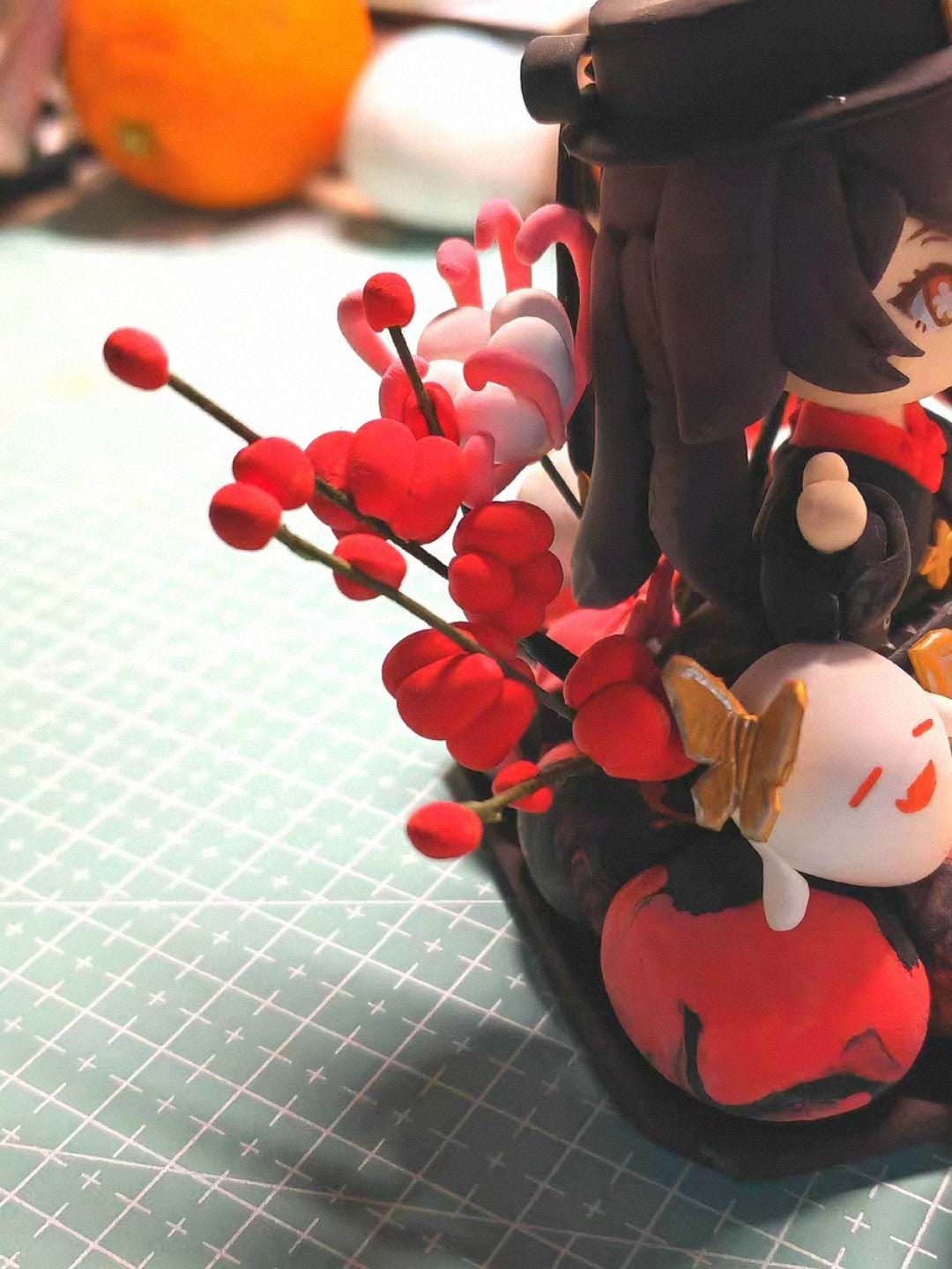 Genshin Impact Hu Tao Figurecute Handmade Clay - Etsy Australia