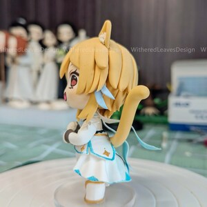 Genshin Impact Lumine Figure, Lumine Cat, Clay Figure, Birthday Gift ...