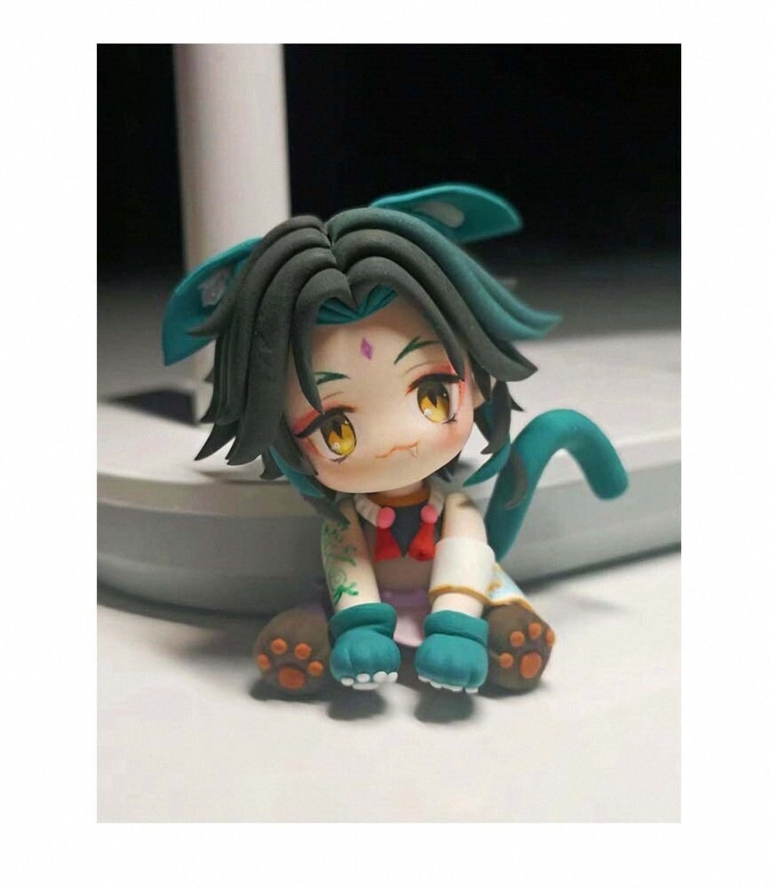 Genshin Impact XIAO Clay Keychain, Genshin Figure, Genshin Keychain ...