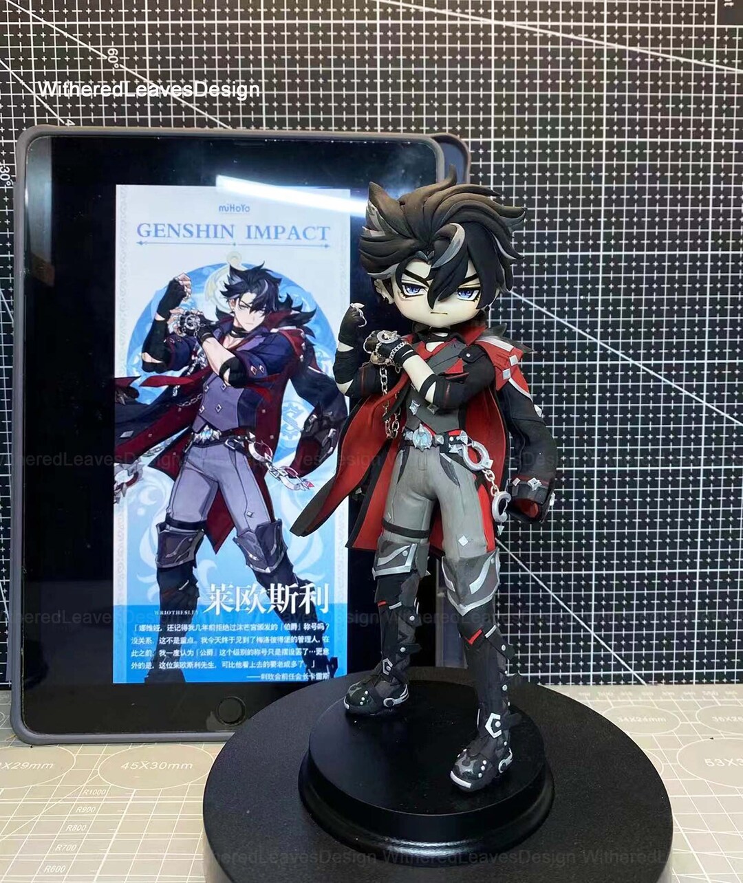 Genshin Impact Wriothesley Figureclay Figurebirthday - Etsy Denmark