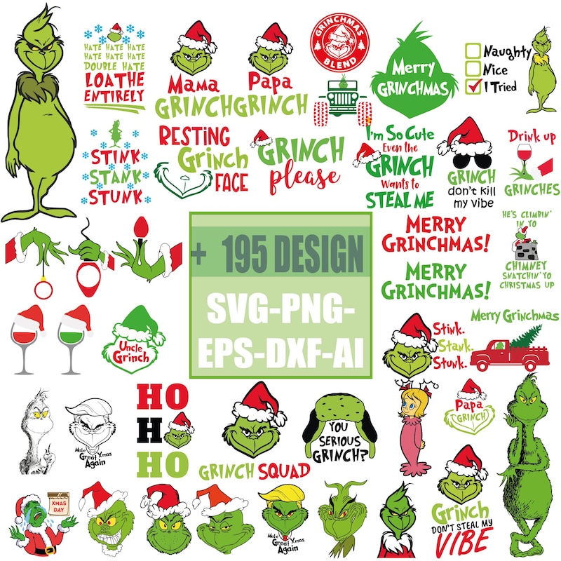 Grinch Svg - Etsy