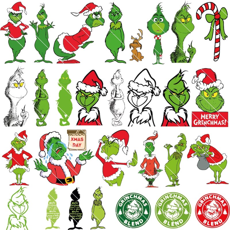Grinch Svg File - Etsy