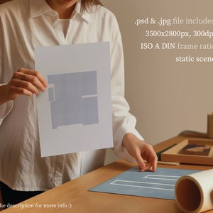 Poster Mockup With Person, ISO A DIN A4 A2 Ratio, PSD Photoshop Mockup ...