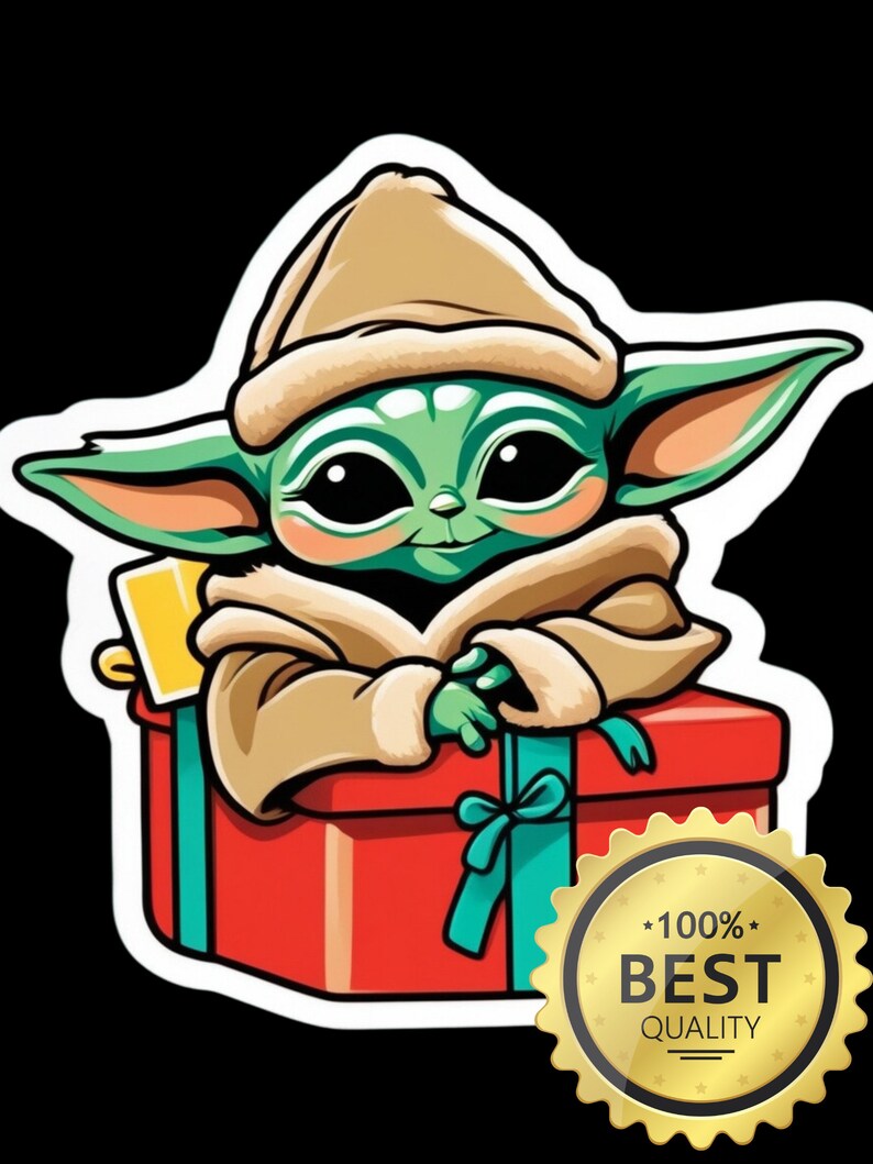 Adorable Baby Yoda Sticker Instant Digital Download From Sticker Choice ...