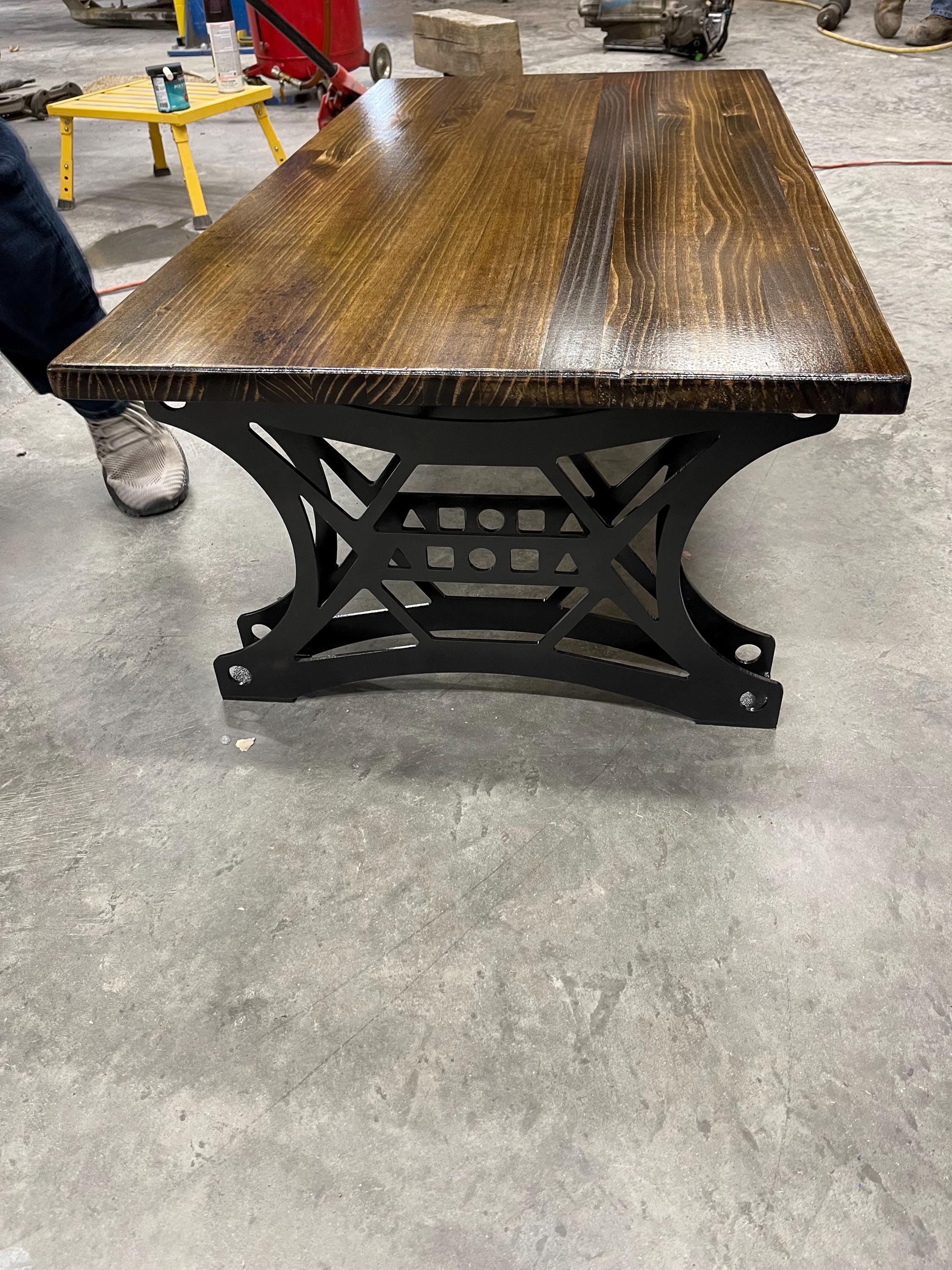 Coffee Table-industrial/rustic Metal - Etsy