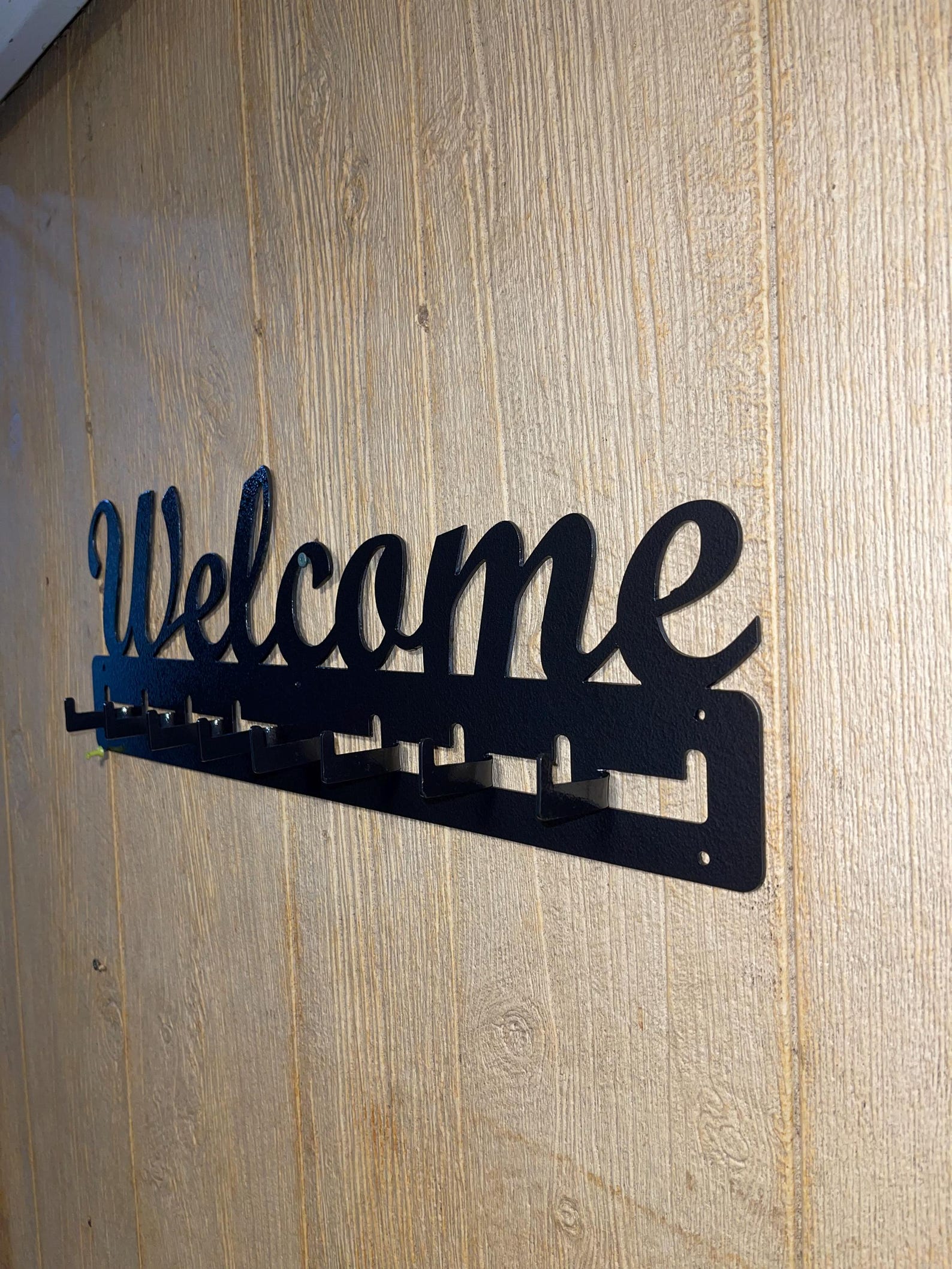 Welcome Coat Rack .dxf (customizable) - Etsy