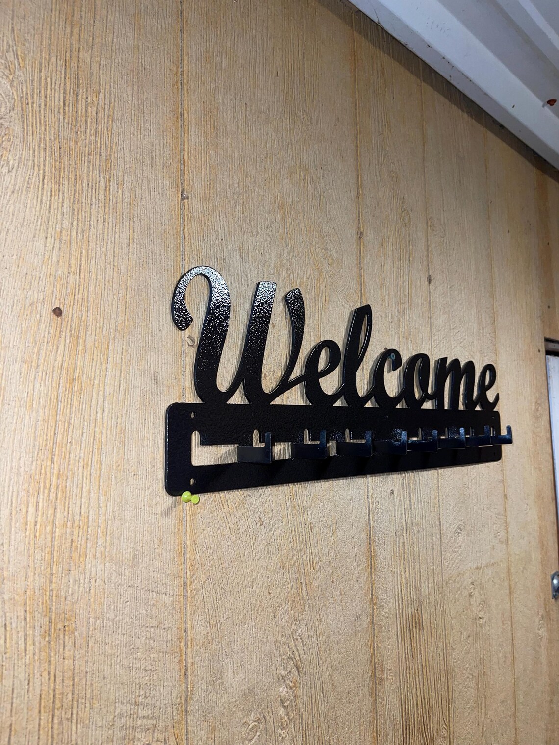 Welcome Coat Rack .dxf (customizable) - Etsy