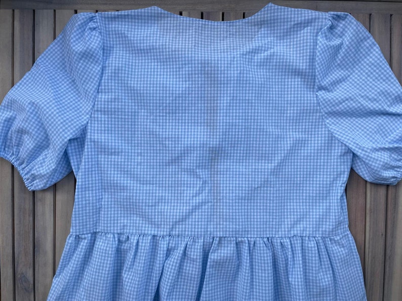 Tie Front Top - GANNI Dupe - Puff Sleeve - Made to Order - Etsy